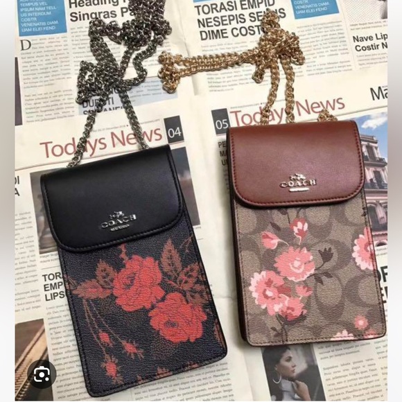 Coach | Bags | Coach Phone Crossbody In Signature Canvas W Prairie ...